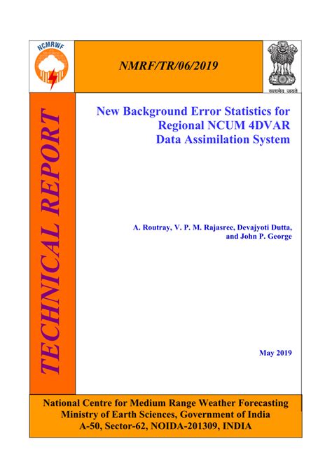 Pdf Background Error Statistics