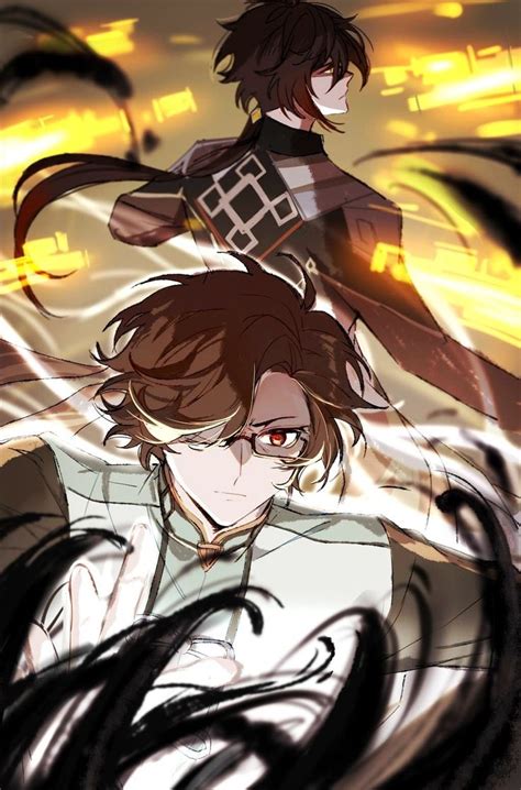 Azhdaha Zhongli Albedo Life Art Impact