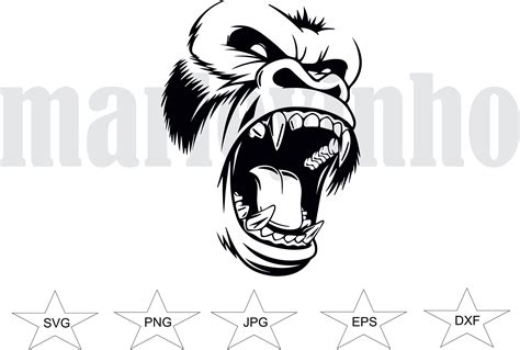 King Kong Svg Png Eps Dxf  Etsy
