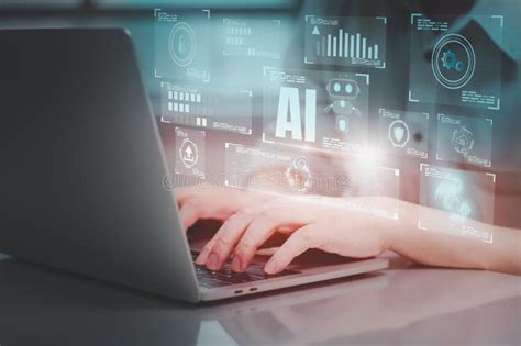 Engineer Working On Laptop Deep Analysis And Program Development Using Python Code For Deep