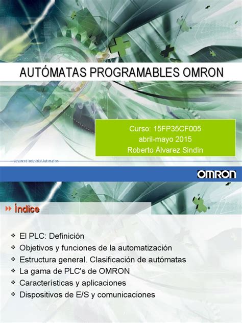 Intro Automatas Omron Pdf Controlador Lógico Programable