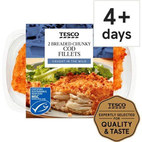 Tesco 2 Breaded Chunky Cod Fillets 350g Compare Prices And Where To