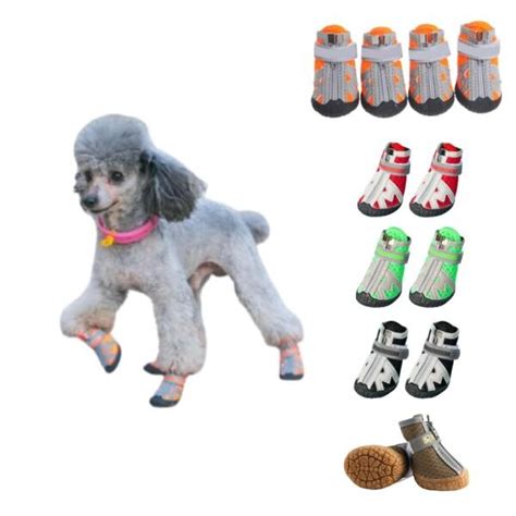犬 靴 ドッグシューズ 靴下 犬の靴 散歩用 滑り止め 脱げない くつ ドッグブーツ ゴム底 ペット 53068246557