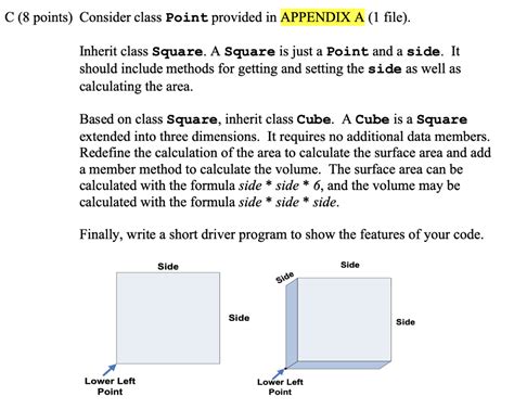 solved c 8 points consider class point provided in