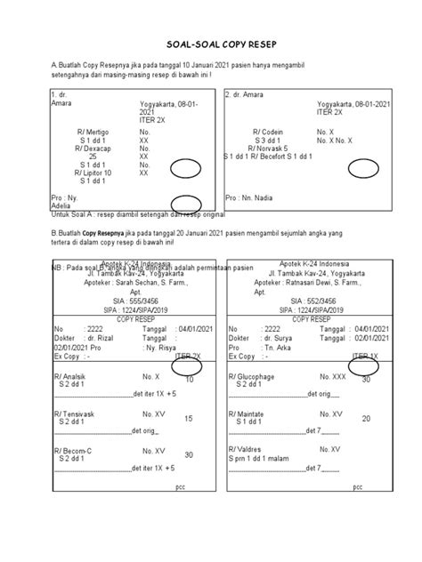 Soal Copy Resep 1 Dikonversi Pdf