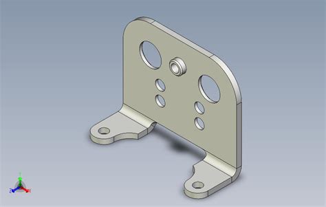 小支架 Inventor 模型图纸免费下载 懒石网