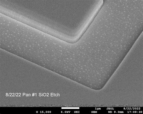 Test Data Of Etching Sio2 With Chf3 Cf4 Icp1 Ucsb Nanofab Wiki
