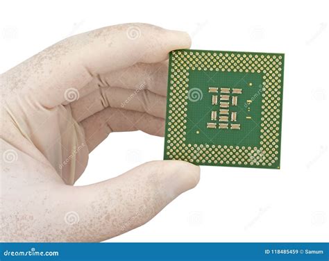 cpu isolated on white background stock image image of component