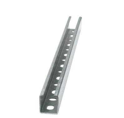 GUÍA CARRIL PERFORADA GALVANIZADA 40 X20X1 5X2000MM Bricomart