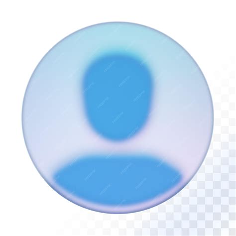 Premium Psd User Blur 3d Icon