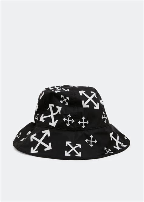 Off White Crazy Arrow Bucket Hat For Men Black In Uae Level Shoes
