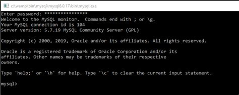 Phpmyadmin Wamp Can Not Use Another Version Of Mysql V5719 Other Version Stack Overflow