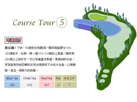 鴻禧太平高爾夫球場 球道簡介