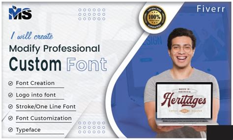 create modify and design professional custom font by m safeer904 fiverr