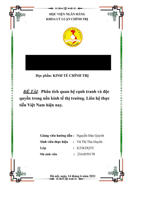 Kinh tế chính trị StuDocu