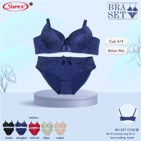 Jual Bra Dan Cd Bh Dan Celana Dalam Sorex Set 17116 Shopee Indonesia