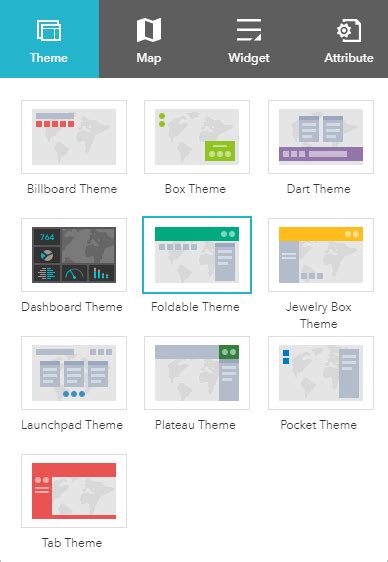 Theme—web Appbuilder For Arcgis Documentation