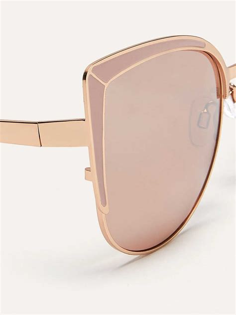 Metallic Rose Gold Mirror Sunglasses Penningtons