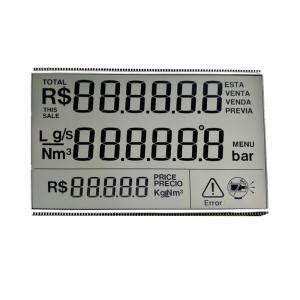 7 Segment Customized LCD Screen HTN Display Mode Monochrome For Smart Energy Meter For Sale