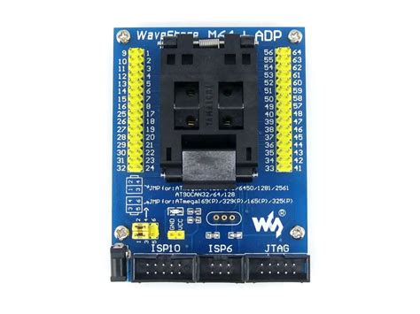 M64 Adp Avr Programming Adapter Ic Test Socket For Atmega64 Atmega128