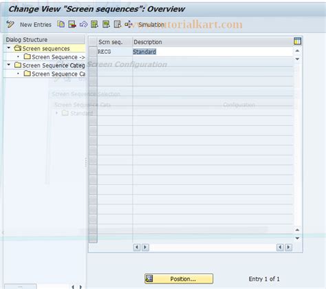 REAJCG0006 SAP Tcode CG Screen Sequences