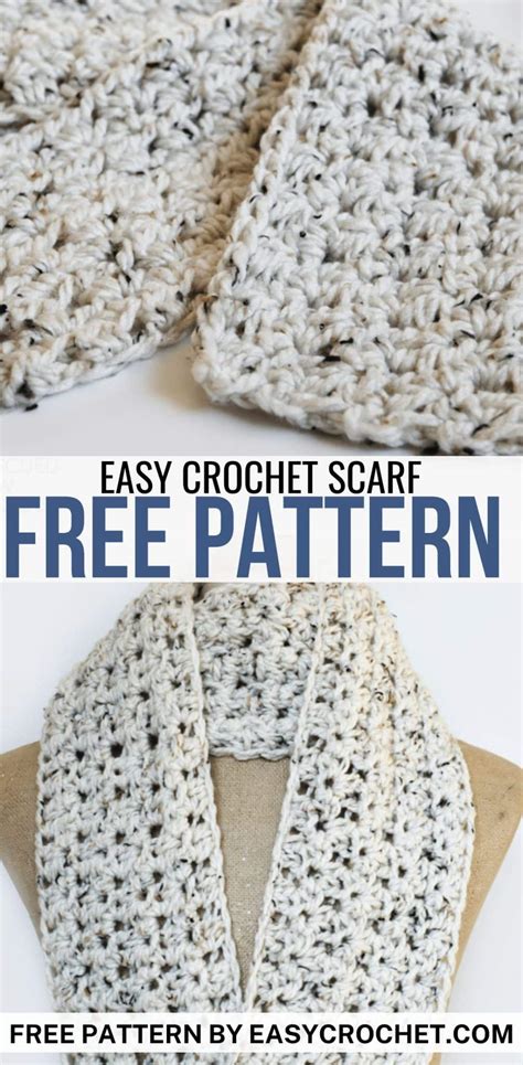 Free Printable Easy Crochet Scarf Patterns Pattern And Stencils