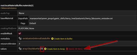 UI Hide Delete All Items Button In Side Panel After Array Was