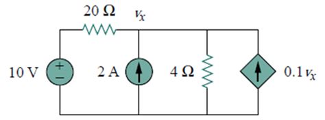 Solved Discuss Your Approach For Finding The Voltage Vx