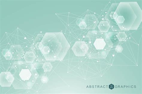 Science Network Pattern Connecting Lines And Dots Global Network Connection Vector Stock