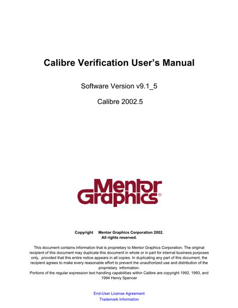 Calibre Verification Users Manual Docslib