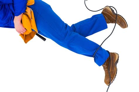 Premium Photo Electrician Walking