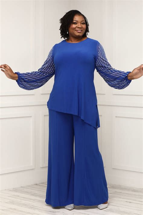 Plus Size Flowy Pant Suits Top Sellers