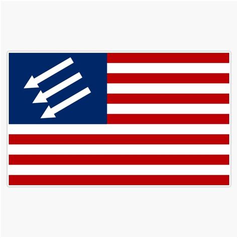 Anti Fascist American Flag Sticker Bumper Sticker Vinyl