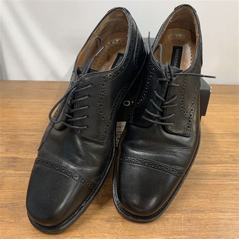 Bostonian Cap Toe Men S Dress Shoes Black Fremont Lac Gem