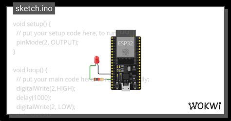 Led Basico Wokwi Esp Stm Arduino Simulator