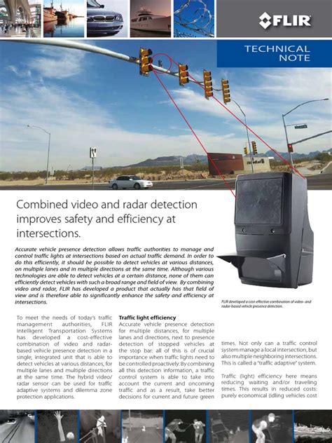 Flir Combined Video And Radar Detection Tn 0009 En Pdf