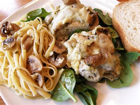 Taste Every Season Italian Chicken Mushrooms Spinach And Linguine