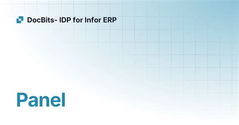 panel docbits idp for infor erp