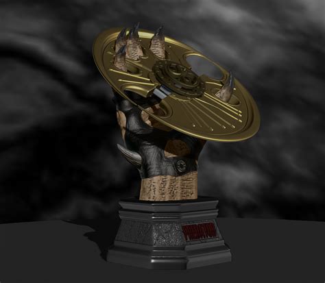 3d File Predator 2 Smart Disc With Predator Hand File Stl Obj For 3d