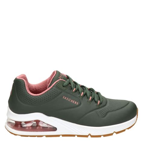Skechers Uno 2 Lage Sneakers Voor Dames Groen Shoemixxnl