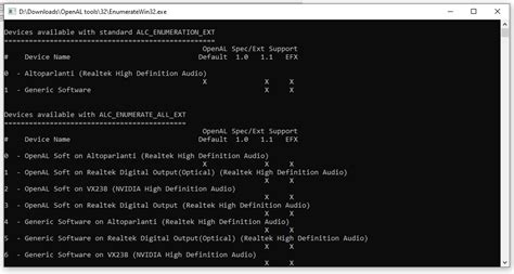 ALC ENUMERATION EXT OpenAL Soft Default Device Maybe Fixed Issue
