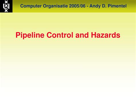 PPT Pipeline Control And Hazards PowerPoint Presentation Free Download ID 3809502