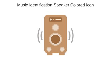 Music Identification Speaker Colored Icon In Powerpoint Pptx Png And Editable Eps Format PPT Slide