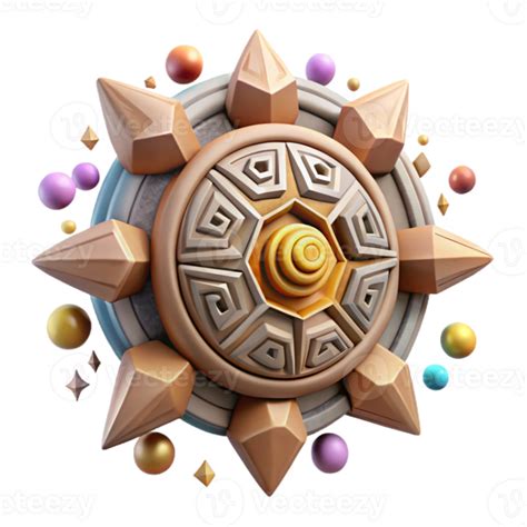Dramatic Classic Aztec Sun Stone Ancient Mexico Cutout 59159374 Png