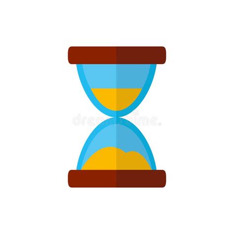 Isolated Sand Hourglass Icon Flat Vector Design Stock Vector