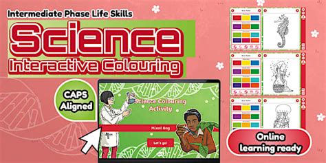 Intermediate Phase Life Skills Science Interactive Colouring