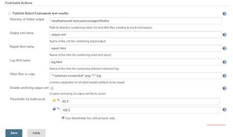 Jenkins上無法看到robotframework測試報表圖片