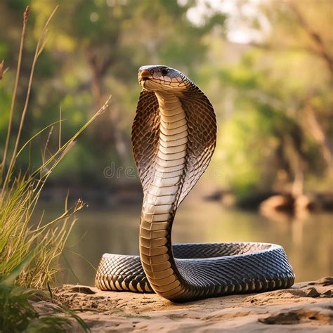 A Cobra In Africa Capture Stock Illustration Illustration Of Cobra