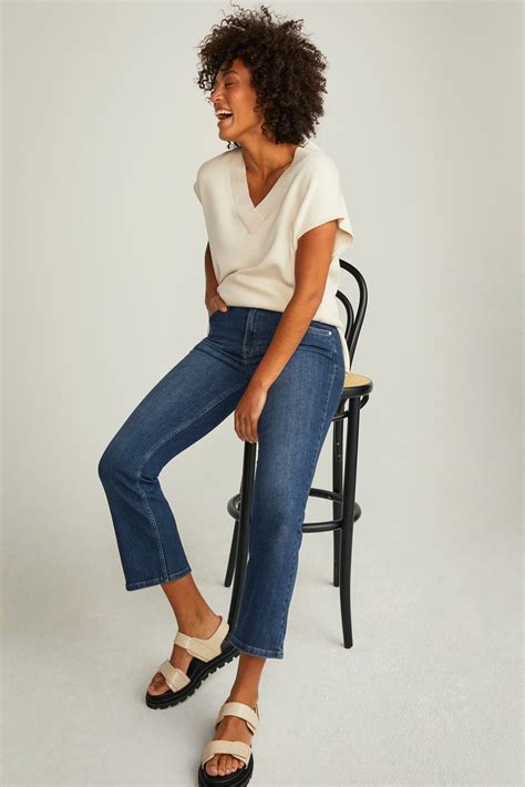 Dobber Soho Denim Trousers Mid Blue Wash Mq Marqet