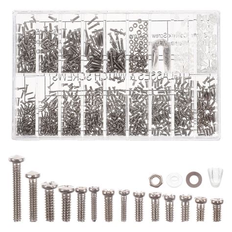 1 Set Of Glasses Repairing Screws Eyeglasses Replacement Screws Kit Metal Sunglasses Screws